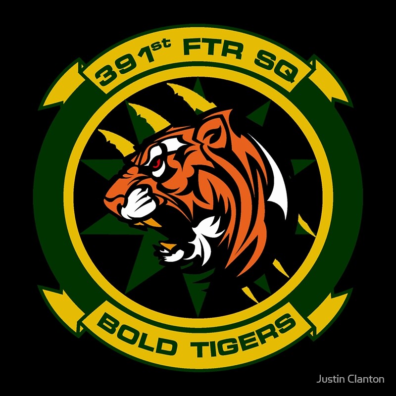 "391st Fighter Squadron Bold Tigers " by Justin Clanton | Redbubble