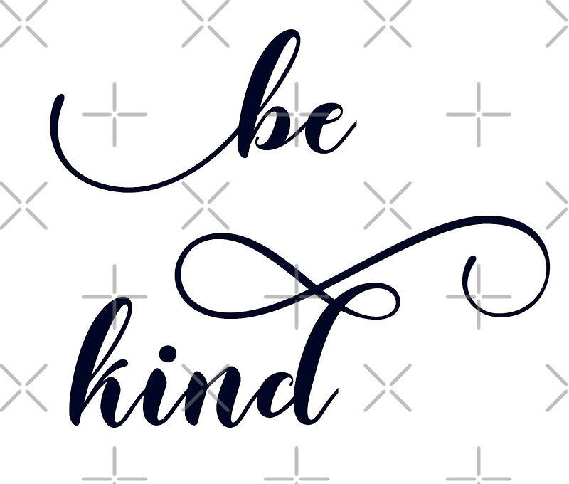 "Be Kind Handwritten Script Saying " by ColorFlowArt | Redbubble