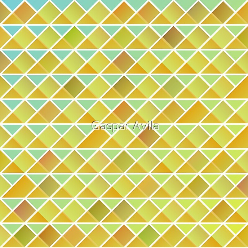 "Tiny triangles pattern" by Gaspar Avila | Redbubble