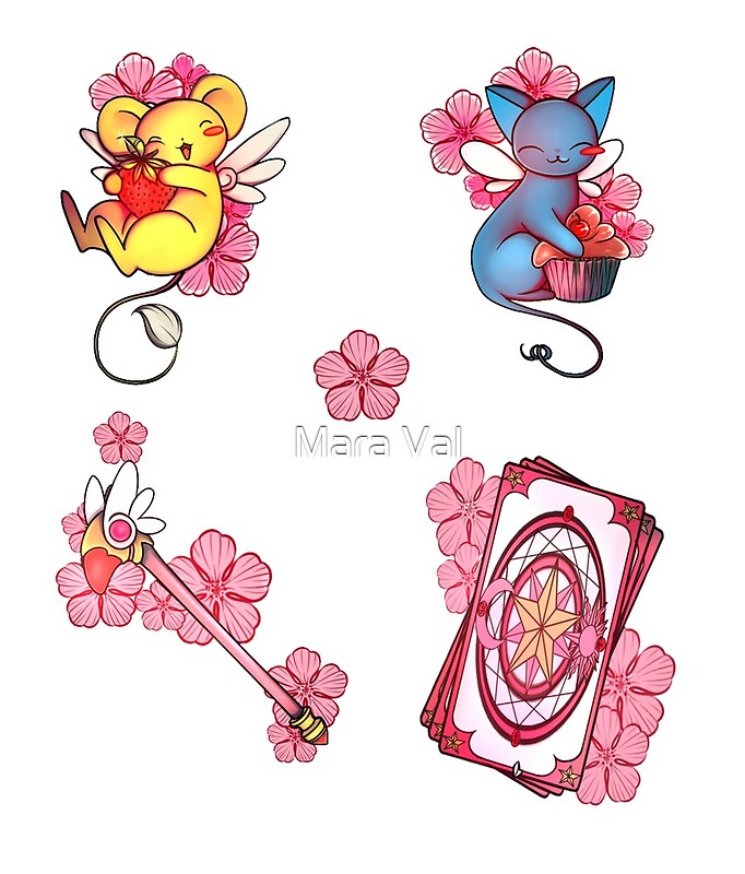 "Card Captor Sakura themed pattern" by Mara Val | Redbubble
