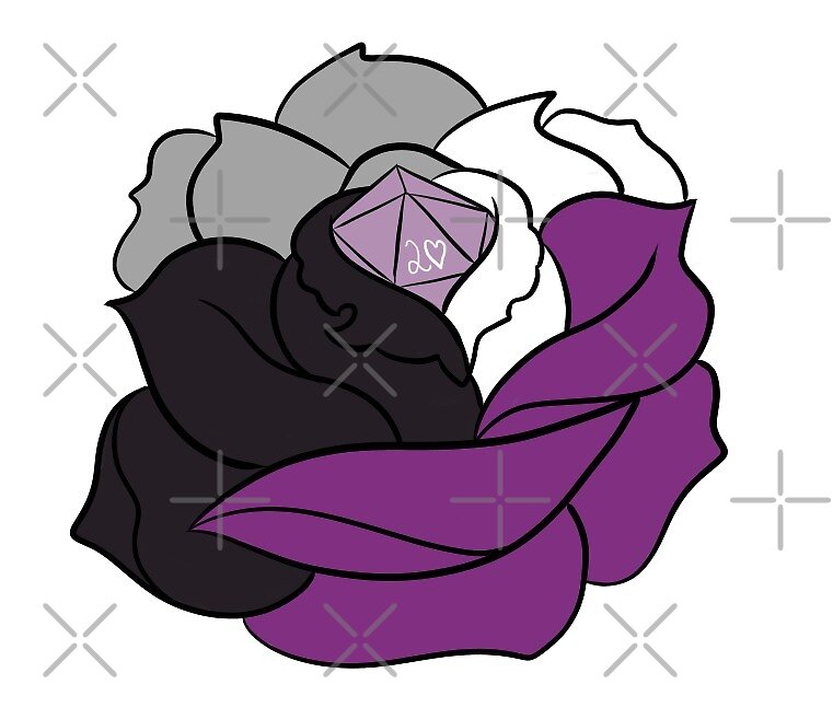 "d20 Rose [ACE]" by tralma | Redbubble