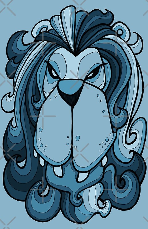 "Lion - Sailor Blue" by bignose1977 | Redbubble