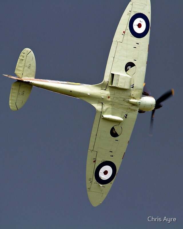 "Supermarine Spitfire Eliptical Wing" by Chris Ayre | Redbubble