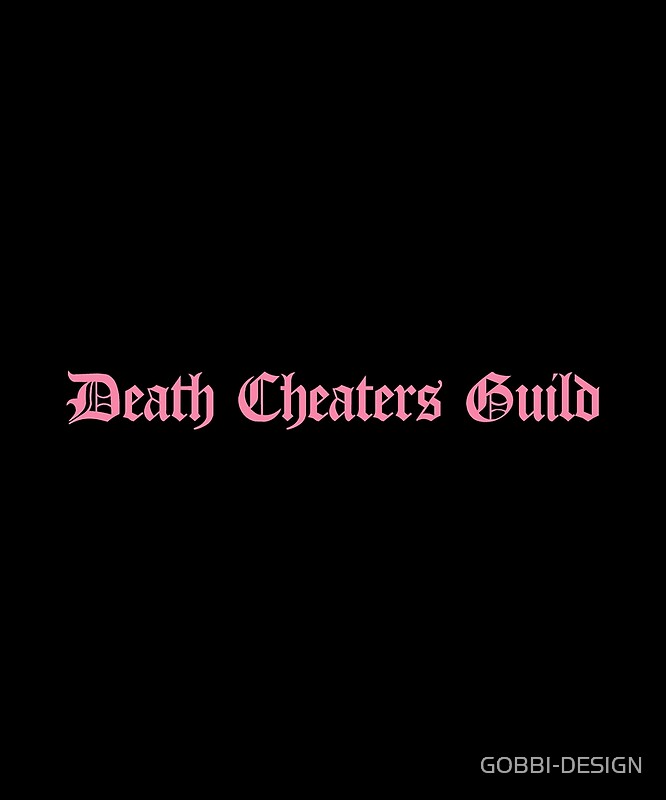 "Death Cheaters Guild | Pink " by GOBBI-DESIGN | Redbubble