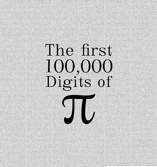  The First 100 000 Digits Of Pi Photographic Print By Lefterisbetsis 