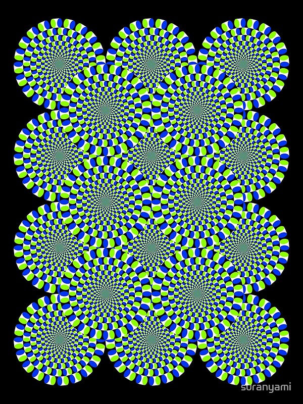 "Rotating Snakes Illusion" by suranyami | Redbubble