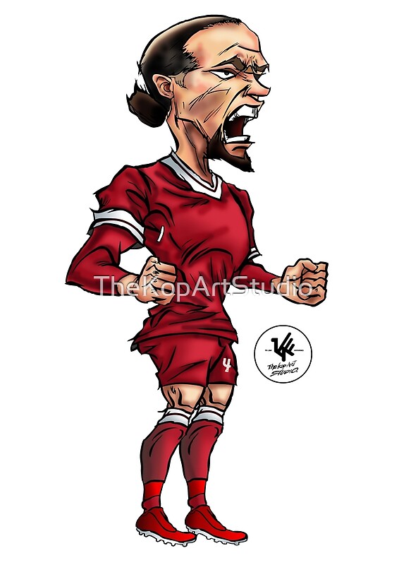 "Virgil van Dijk" by TheKopArtStudio | Redbubble