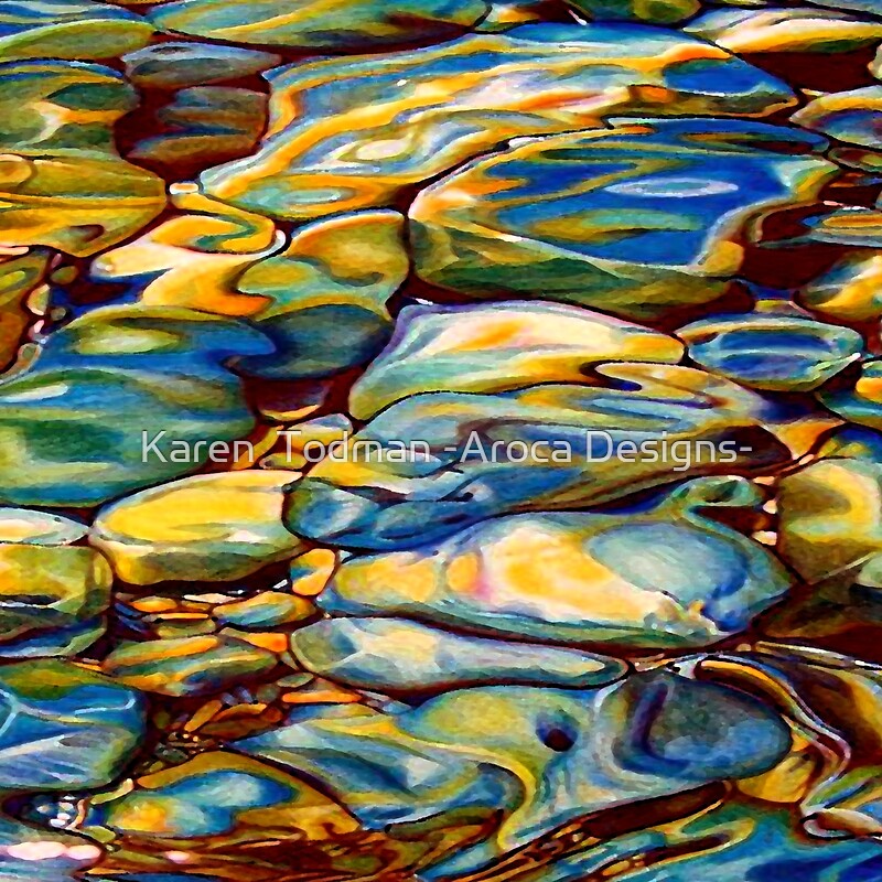 "Melting stones" by Karen Todman -Aroca Designs- | Redbubble