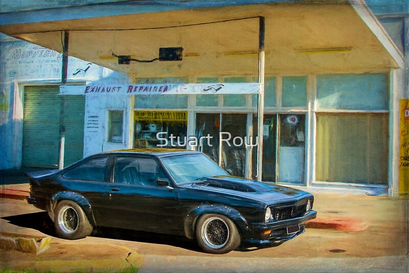 "Black Torana SS Hatchback" by Stuart Row | Redbubble
