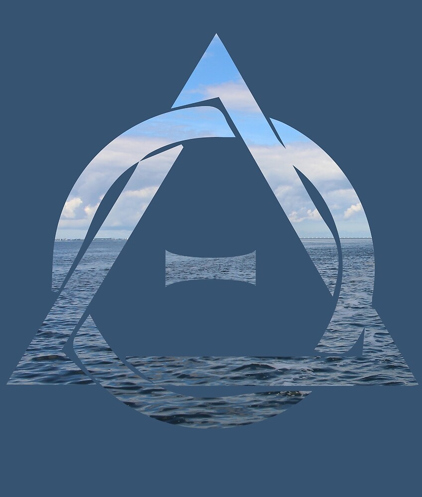 "Theta-Delta Therian Symbol Therianthropy NATURE THEME SEA WATER" by PD ...