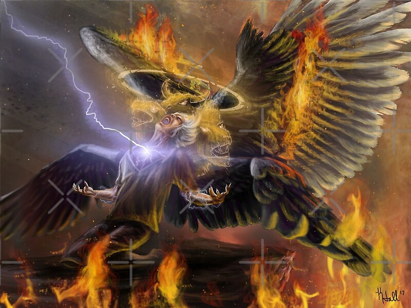 "Defeated Foe: Fall of Lucifer" by Unicornarama | Redbubble