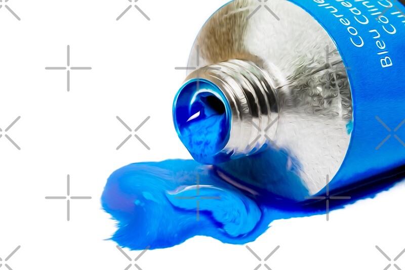 "Blue Caeruleum Gouache Paint Tube" by heidiannemorris | Redbubble