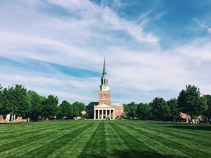 "Wait Chapel Wake Forest University" by Margaret Horsley | Redbubble