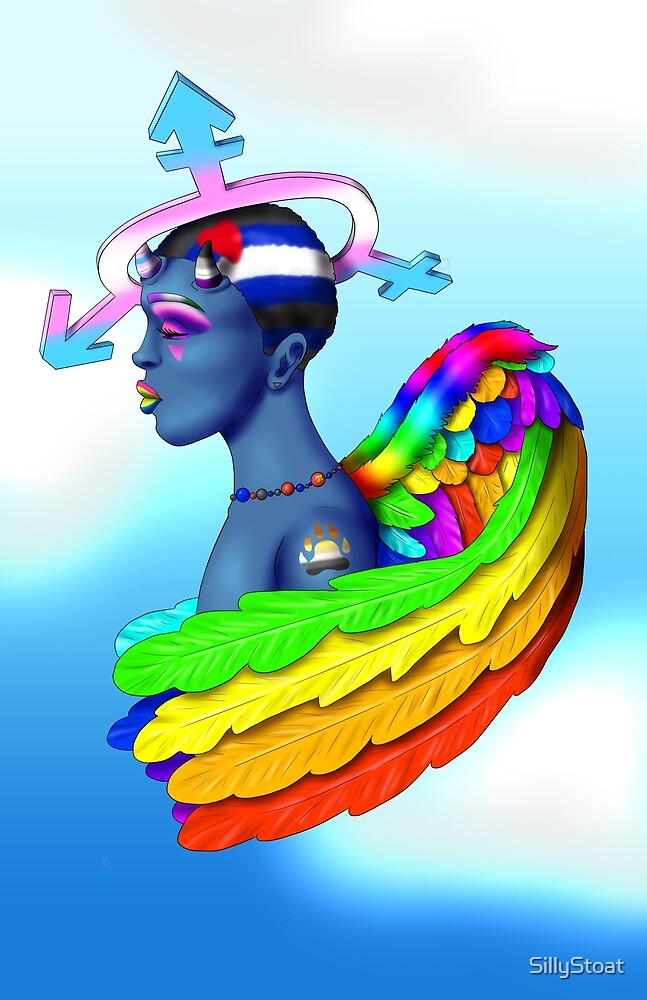 "Pride Angel" by SillyStoat | Redbubble
