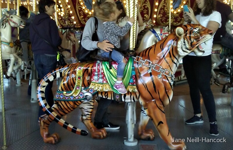 "Beautiful Carousel Tiger" by Jane Neill-Hancock | Redbubble