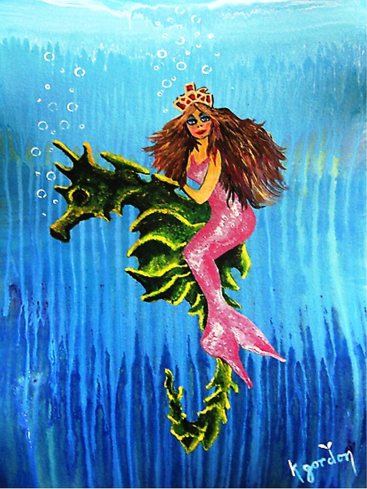 "Seahorse & Mermaid" by WhiteDove Studio kj gordon | Redbubble