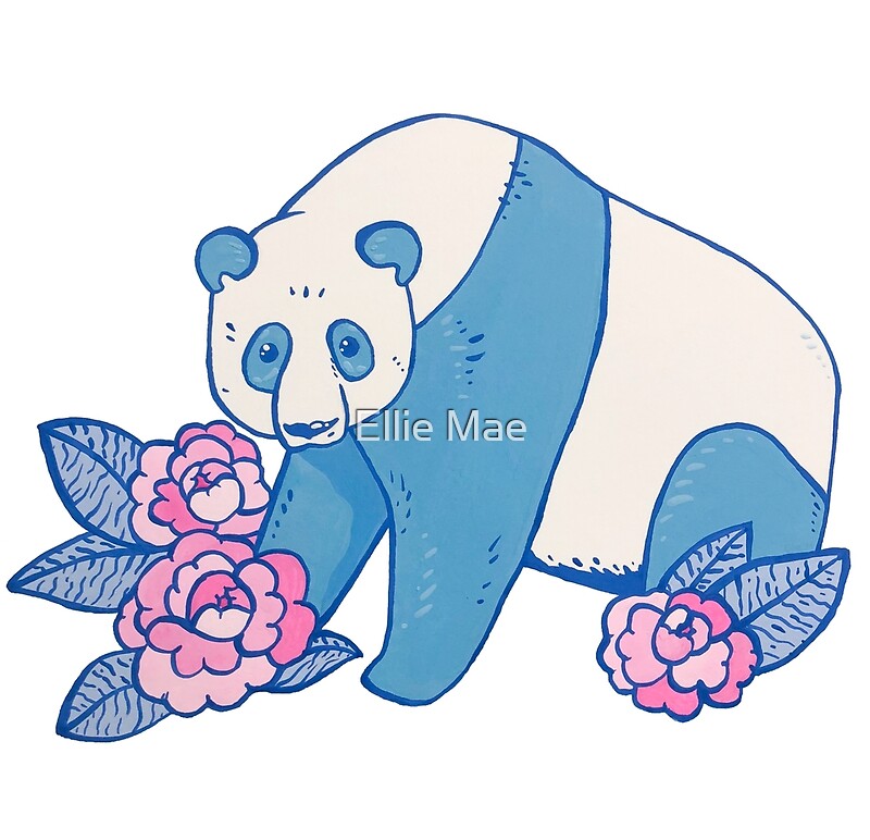 "Pastel Panda" by Ellie Moreing | Redbubble