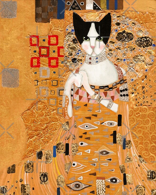 "Klimt Cat" by kilkennycat | Redbubble