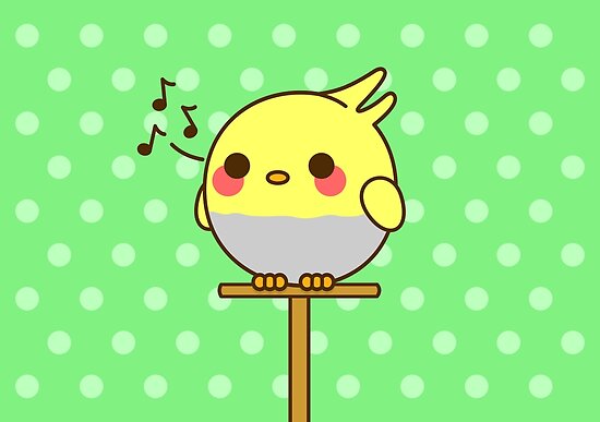 "Kawaii bird" Poster by peppermintpopuk | Redbubble