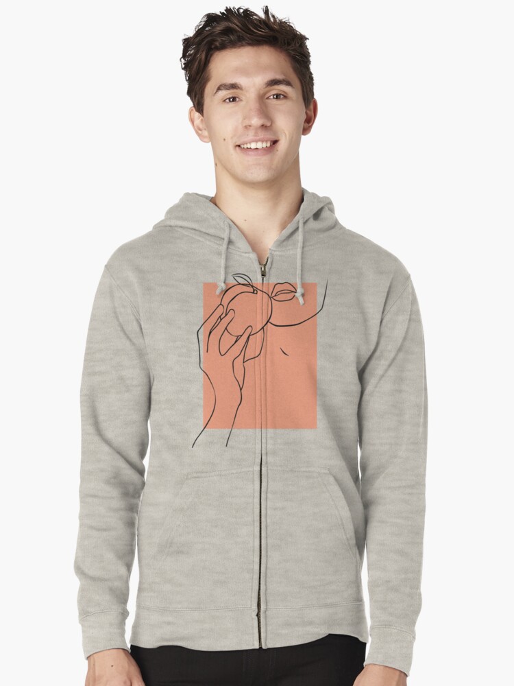 Cmbyn Elio And His Peach Zipped Hoodie By Furud Redbubble