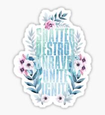 Shatter Me Stickers | Redbubble