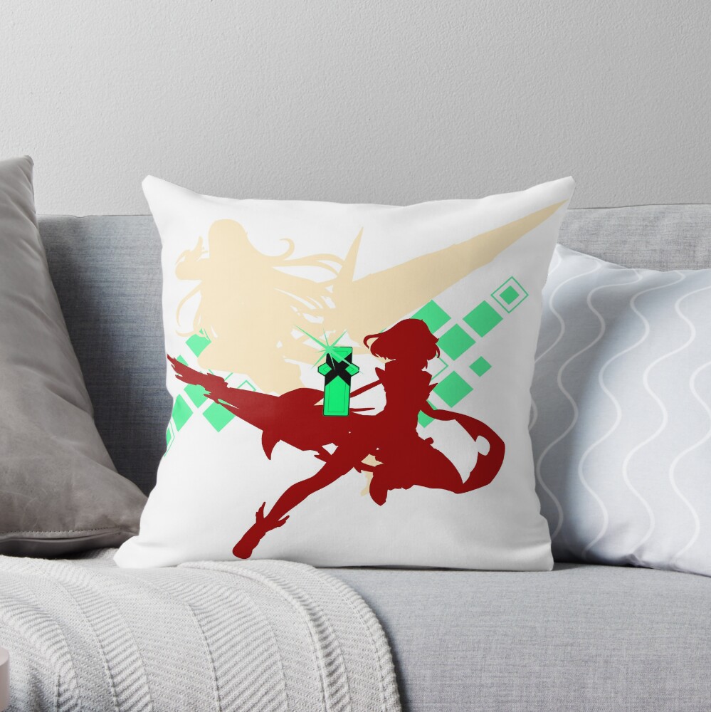 Xenoblade Chronicles 2 Pyra And Mythra Throw Pillow By Moregy Redbubble