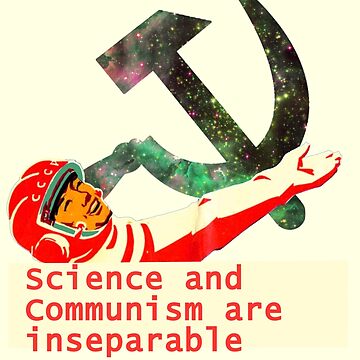 "Science and Communism" Sticker for Sale by KosmonautLaika | Redbubble
