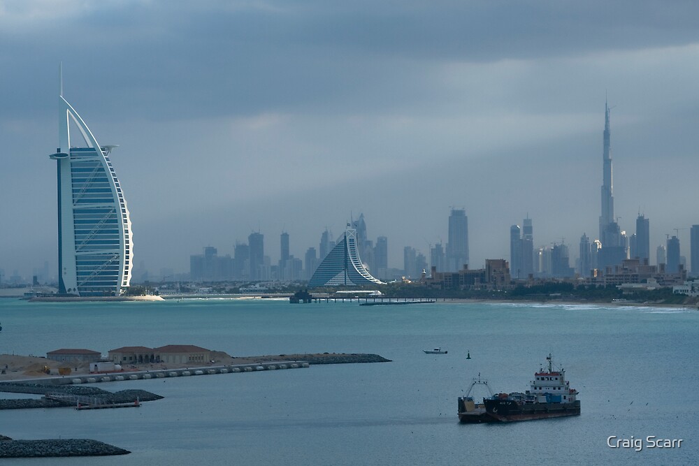 "Dubai Cityscape" by Craig Scarr | Redbubble
