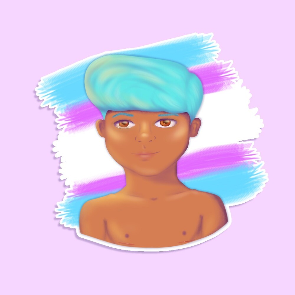"LGBT Trans Masculine Design" by Shop-PRPL | Redbubble