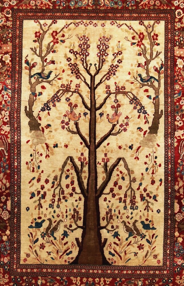 "Antique Persian Tree of Life Floral Carpet" by Vicky Brago-Mitchell ...