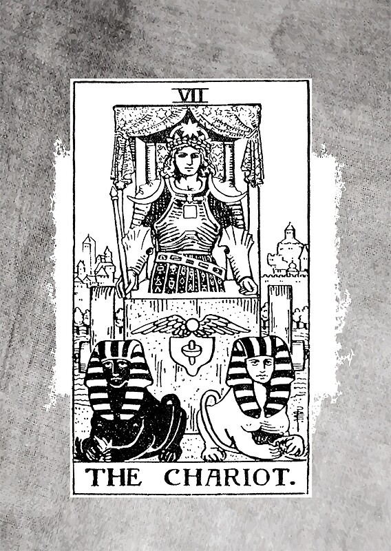 "Tarot / The Chariot / Rider Waite" by tanabe | Redbubble