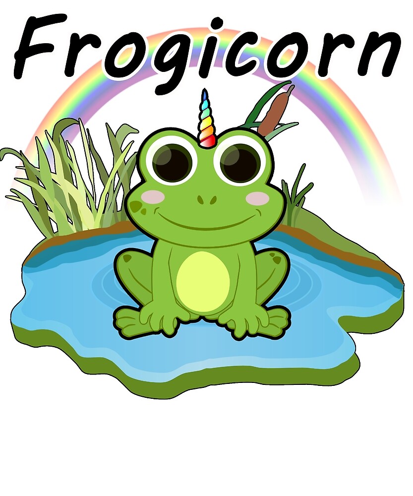 "FROGICORN frog unicorn fantasy animal cute kids birthday gift" by Val ...