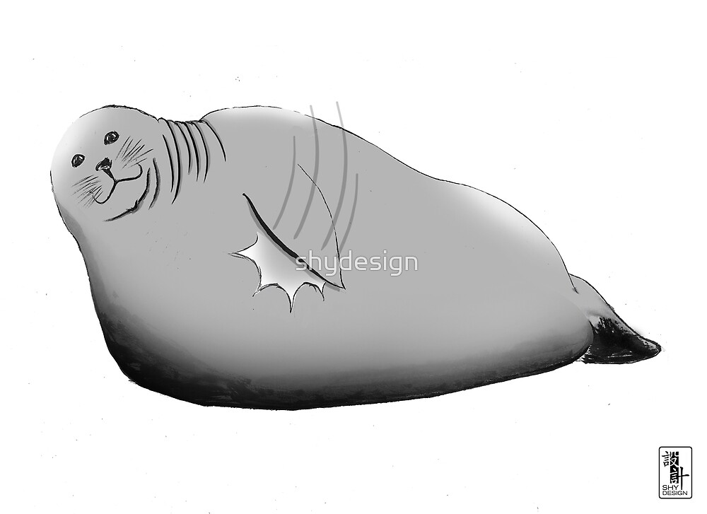 "Fat Seal" by shydesign | Redbubble