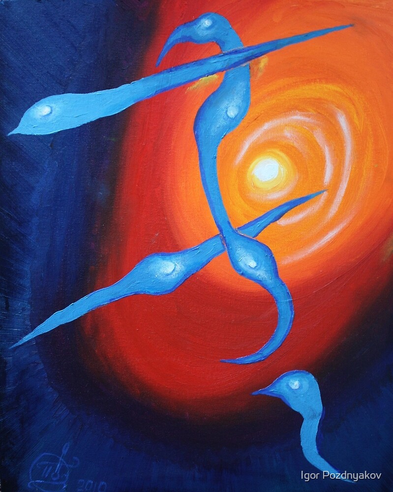 "Oil Painting. The Blue Structures. 2010" by Igor Pozdnyakov | Redbubble