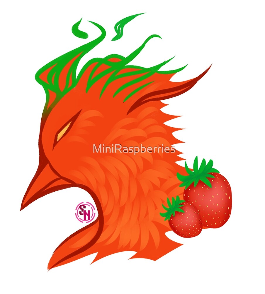 "Strawberry Phoenix" by MiniRaspberries | Redbubble