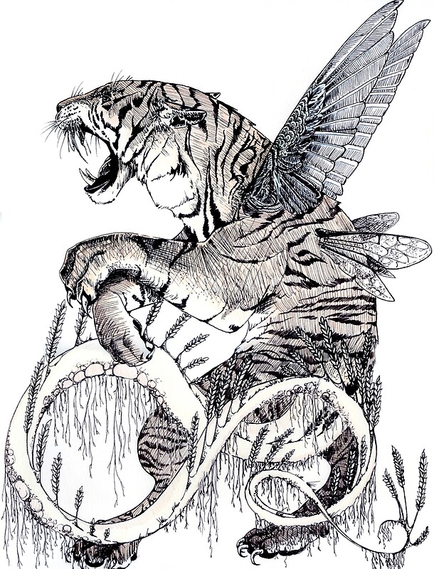 "Wheat Tiger Chimera" by PeregreneFalcon | Redbubble