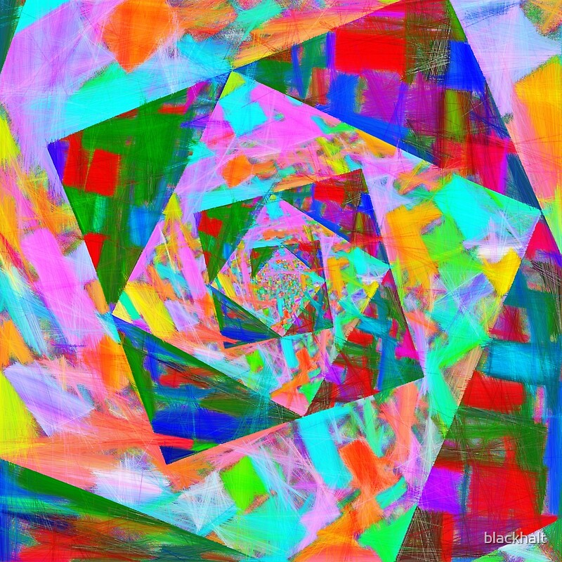 "Rotating squares" by blackhalt | Redbubble