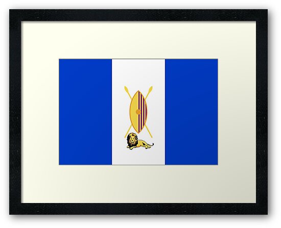 "Flag of the Buganda kingdom (Uganda)" Framed Art Print by PZAndrews ...