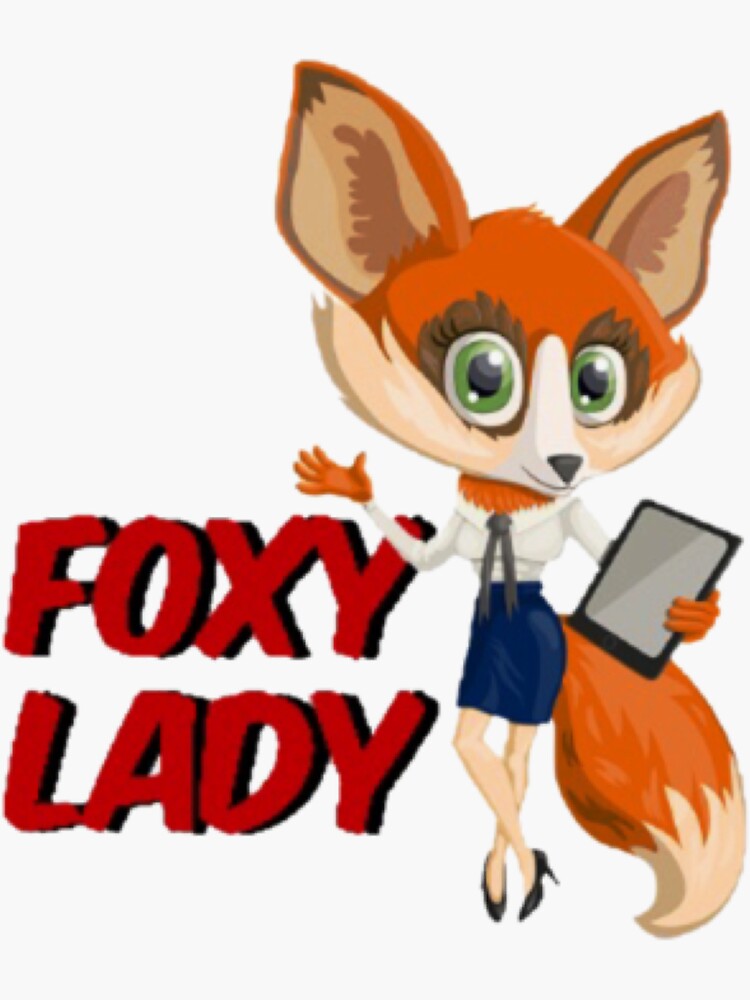 Foxy Lady Sticker By Wallfower Redbubble