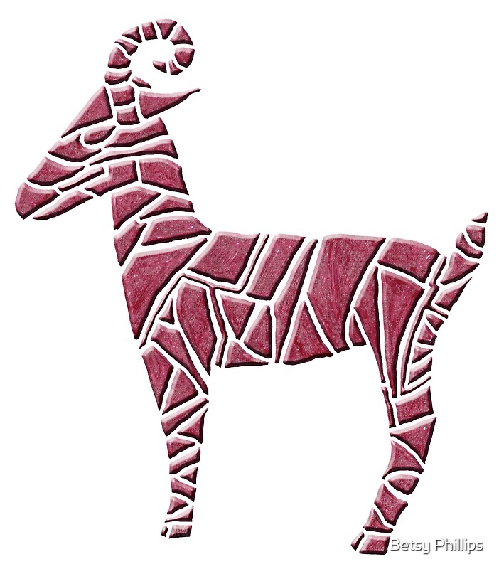 "Goat Doodle" by ElisabethFriday | Redbubble