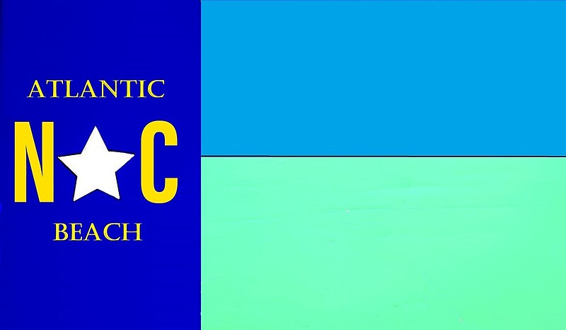 "Nautical NC flag (Atlantic Beach, NC)" by barryknauff | Redbubble
