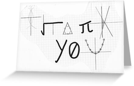"Mathematical Thank You Card" Greeting Card by lizzymercury | Redbubble