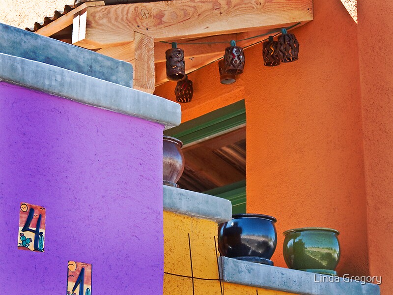 "Multi-Colored House" by Linda Gregory | Redbubble