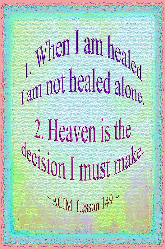 "ACIM~LESSON 149 Review" by ACIM-LOVE | Redbubble