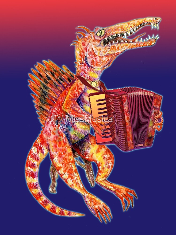 "Jurassic Jazz - Spinosaurus plays Piano Accordion" by MissMusica ...