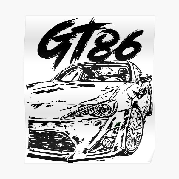 Toyota Gt86 Posters | Redbubble