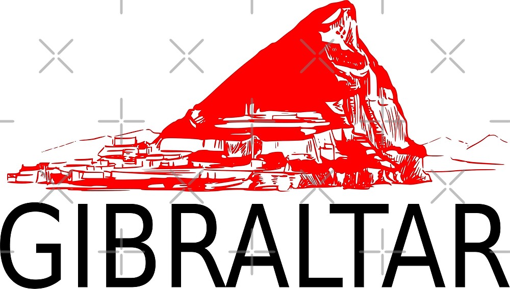 "Gibraltar souvenir design" by Stephen Ignacio | Redbubble