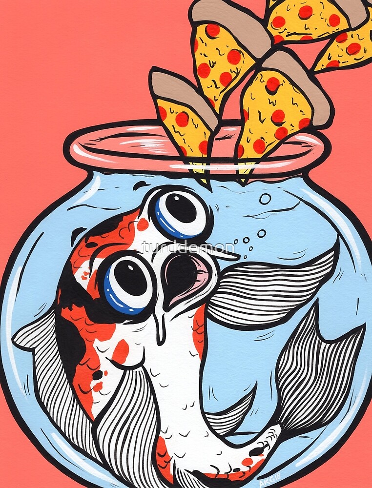 "Koi Fish Pizza" by turddemon | Redbubble