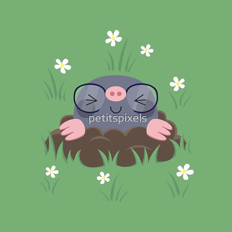 "Cute little moles" by petitspixels | Redbubble