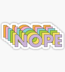 Nope Stickers | Redbubble